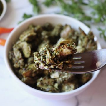 Hariyali Jeera Chicken - A Quick 10 Minute Recipe - The Curry Mommy